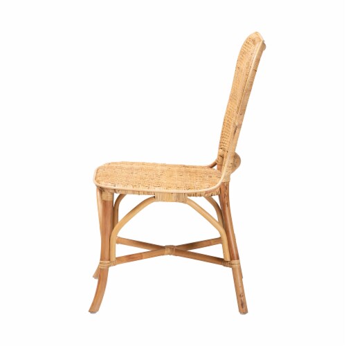 Bali And Pari Irene Modern Bohemian Natural Rattan Dining Chair One Size