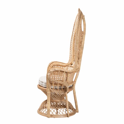 Bali Pari Ediva Modern Bohemian Natural Rattan Peacock Accent Chair One Size Ralphs