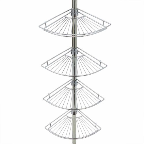 Home Basics 4 Tier Corner Shower Shelf, 1 Unit - Kroger Home Basics 4 Tier Corner Shower Shelf, 1 Unit - Kroger