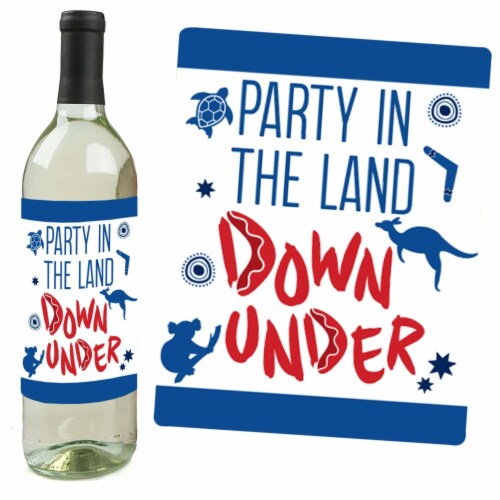 Big Dot Of Happiness Australia Day Gday Mate Aussie Party Wine