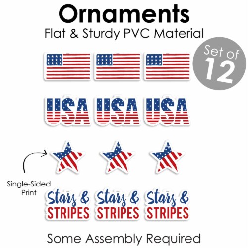 Big Dot Of Happiness Stars And Stripes Patriotic Decorations Tree