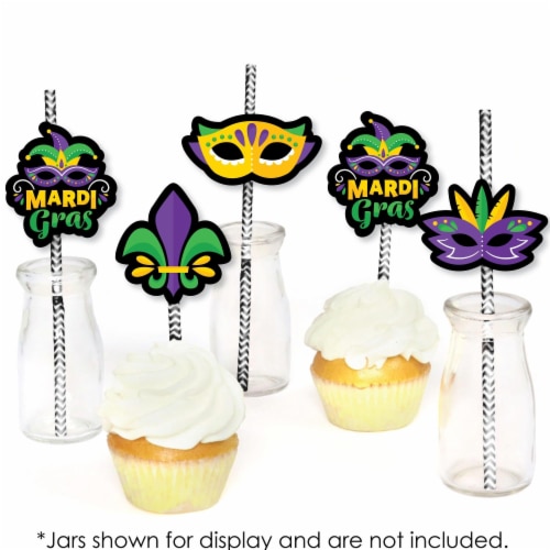 Big Dot Of Happiness Colorful Mardi Gras Mask Masquerade Party