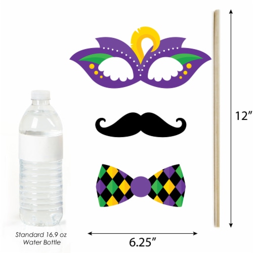 Big Dot Of Happiness Colorful Mardi Gras Mask Masquerade Party Photo