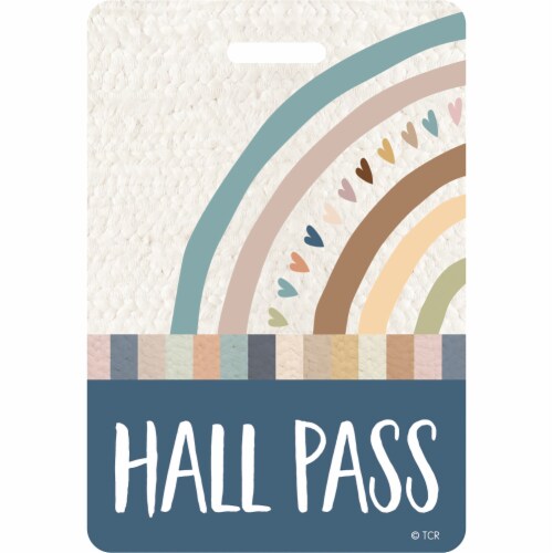 Teacher Created Resources Everyone Is Welcome Hall Pass With Lanyard 4 Per Pack 3 Packs 4 Per