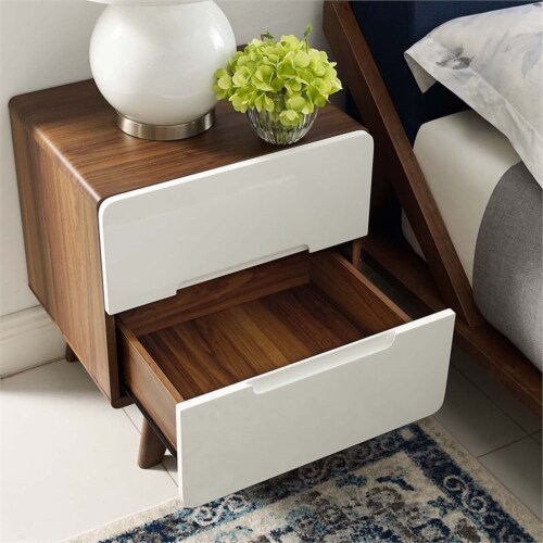 White walnut nightstand store