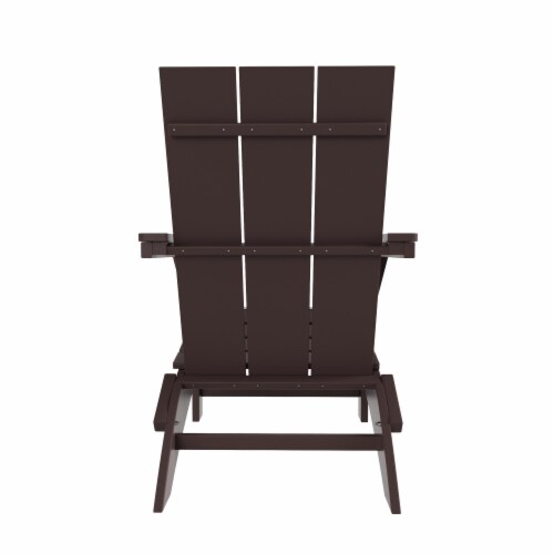 WestinTrends Modern Outdoor Folding Adirondack Chair Dark Brown 1 Unit King Soopers