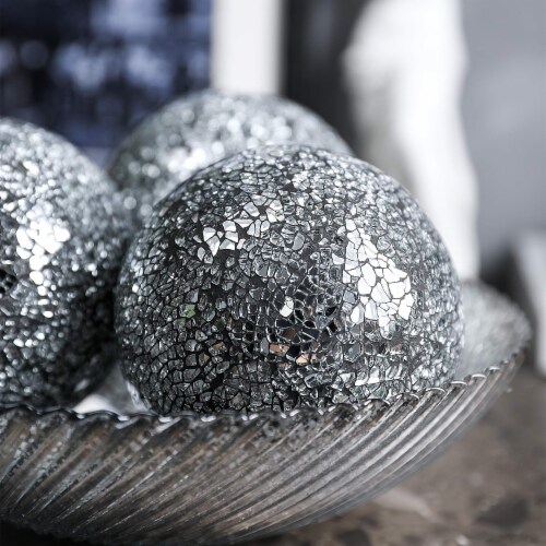 Silver decorative balls store