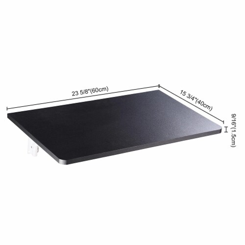 Wall Mounted Floating Folding Computer Desk 23 5/8 x 15 3/4 66lbs ... Wall Mounted Floating Folding Computer Desk 23 5/8 x 15 3/4 66lbs ...