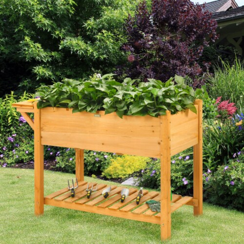 Gymax Raised Garden Bed Elevated Planter Box Kit W 8 Grids And Folding