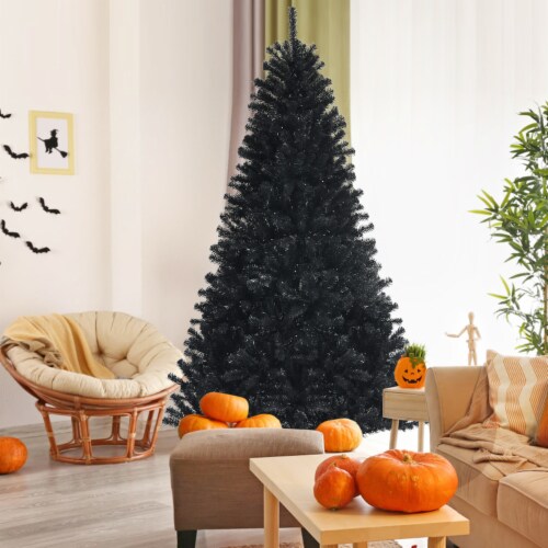 7 foot black christmas tree store