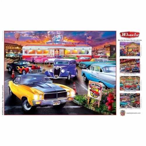 Masterpieces Wheels 750 Piece Jigsaw Puzzle 18X24 Classic Car Show ... Masterpieces Wheels 750 Piece Jigsaw Puzzle 18X24 Classic Car Show ...