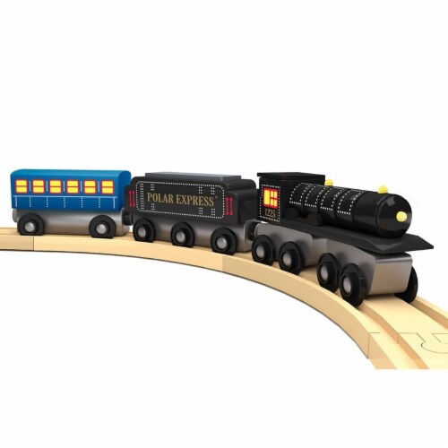 MasterPieces Wood Train Sets - The Polar Express 3 Piece Train Set ... MasterPieces Wood Train Sets - The Polar Express 3 Piece Train Set ...