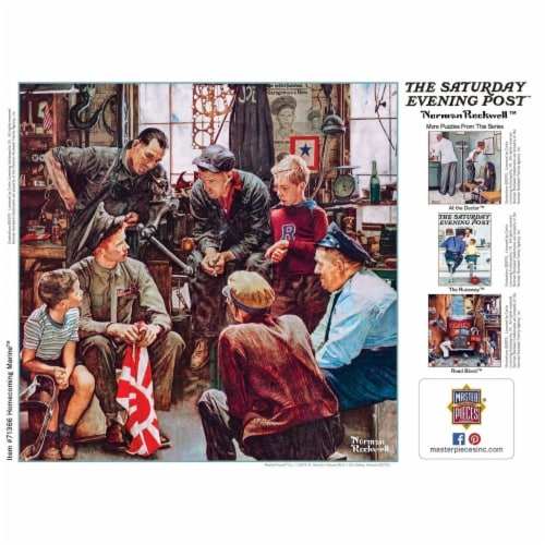 Masterpieces Saturday Evening Post - Homecoming Marine 1000 Piece ... Masterpieces Saturday Evening Post - Homecoming Marine 1000 Piece ...