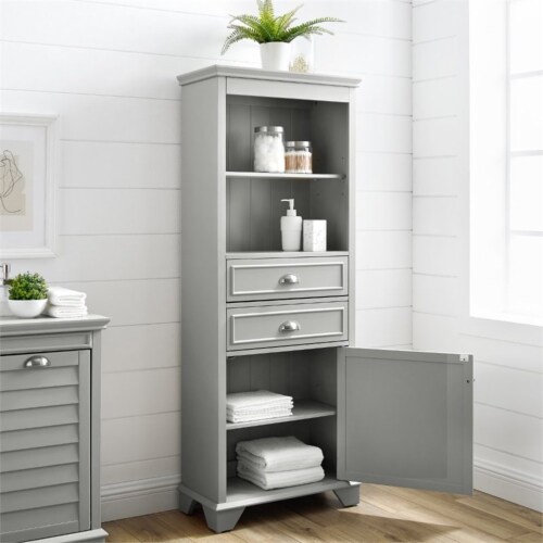 Lydia tall cabinet in white store