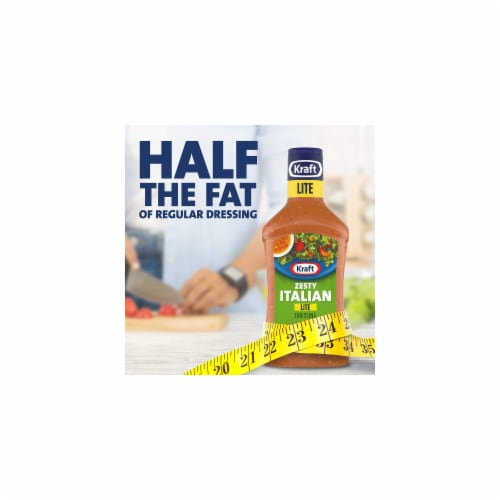 Kraft Lite Zesty Italian Salad Dressing - 16 fl oz (Pack of 12), 12 ... Kraft Lite Zesty Italian Salad Dressing - 16 fl oz (Pack of 12), 12 ...