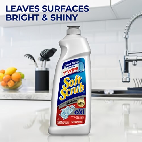 Soft Scrub Multi Purpose Cleanser With Oxi Surface Cleaner 24oz Pack
