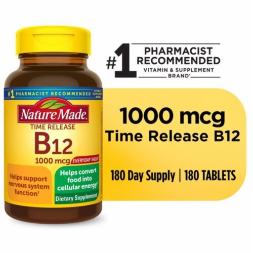 Nature Made Vitamin B12 1000 Mcg Time Release Tablets Dietary