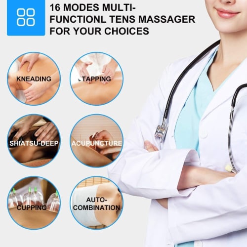 NURSAL EMS TENS Unit Muscle Stimulator - Pain Relief with 24 Modes & 16 ... NURSAL EMS TENS Unit Muscle Stimulator - Pain Relief with 24 Modes & 16 ...