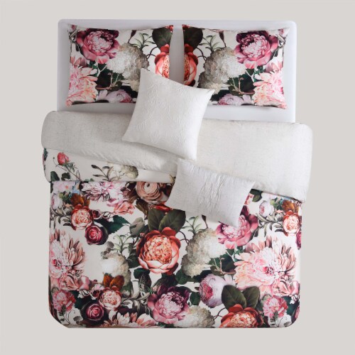 Bebejan Garden Bouquet 100 Cotton 5 Piece Reversible Comforter Set