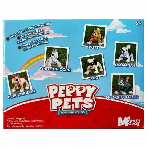 Mighty Mojo Peppy Pets Walking Unicorn White Interactive Toy No Batteries Required 1 unit Smith s Food and Drug