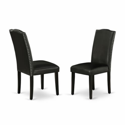 NFVA5-BLK-C 5-Pc Dinette Set 4 Dining Chairs and Dining Table - Black ... NFVA5-BLK-C 5-Pc Dinette Set 4 Dining Chairs and Dining Table - Black ...
