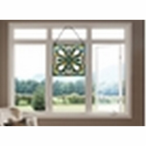 CHLOE Lighting ARCHIE Mission-Style Stained Glass Window Panel 20 Wide ... CHLOE Lighting ARCHIE Mission-Style Stained Glass Window Panel 20 Wide ...