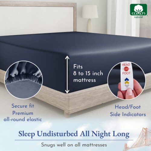 California Design Den Deep Pocket Fitted Sheet Only 400 Thread Count