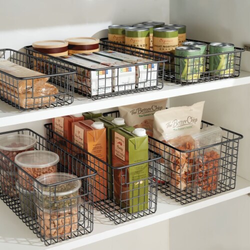 Mdesign Metal Wire Food Storage Organizer Bin 4 Kroger