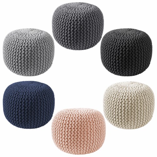 Cotton pouf ottoman store