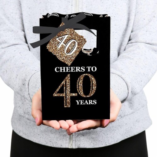 Big Dot Of Happiness Adult 40th Birthday Gold Birthday Party Favor