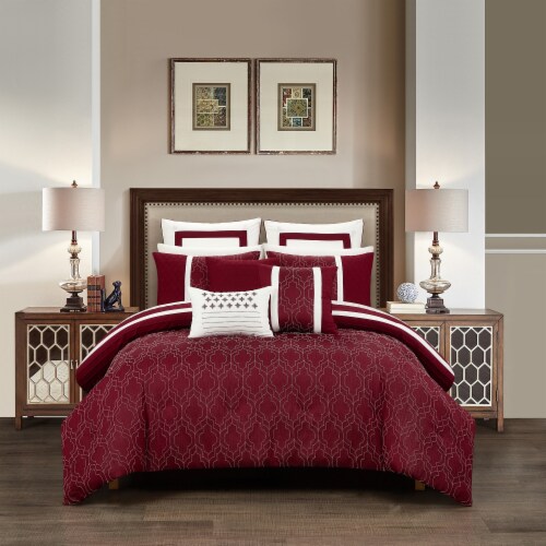 Geometric comforter set queen store