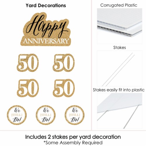 Big Dot Of Happiness We Still Do 50th Wedding Anniversary Yard Sign