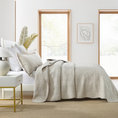 MarCielo 100 Cotton Oversized Bedspread Quilt Set Embroidery TF King Fry s Food Stores