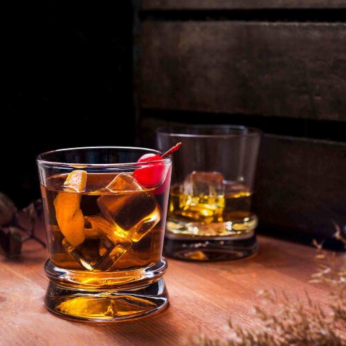Afina Heavy Base Whiskey Glasses 10 Oz Set Of 2 10 Oz Kroger