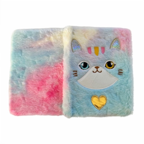 Wrapables Plush Journal, A5 Lined Notebook Diary, Tie-Dye Cat, 1 Piece ... Wrapables Plush Journal, A5 Lined Notebook Diary, Tie-Dye Cat, 1 Piece ...