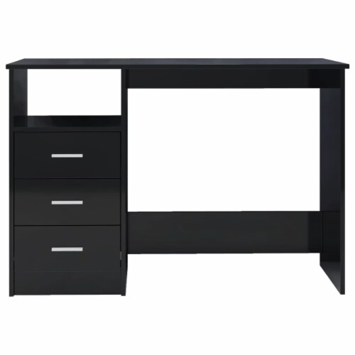 Shiny black desk store