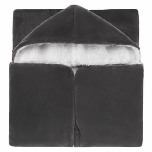 Ugg® Avery Hooded Throw Blanket In Charcoal 1 Unit Kroger