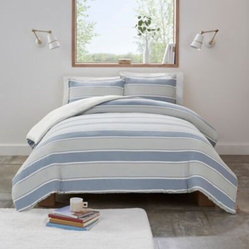UGG® Devon 3-Piece King Duvet Cover Set in Blue Stripe, King - Kroger UGG® Devon 3-Piece King Duvet Cover Set in Blue Stripe, King - Kroger