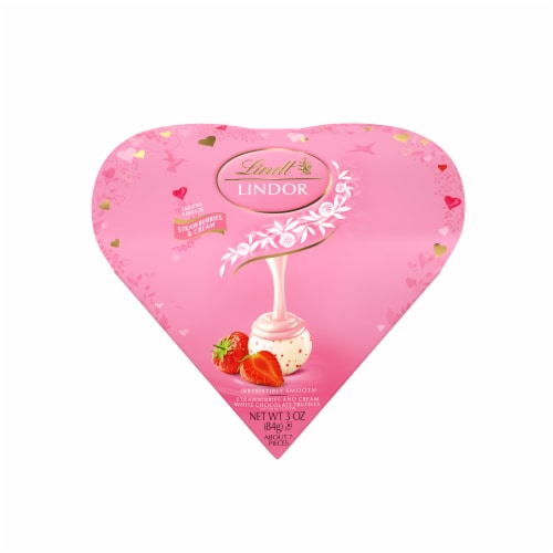 Lindt Lindor Valentines Day Strawberries And Cream White Chocolate