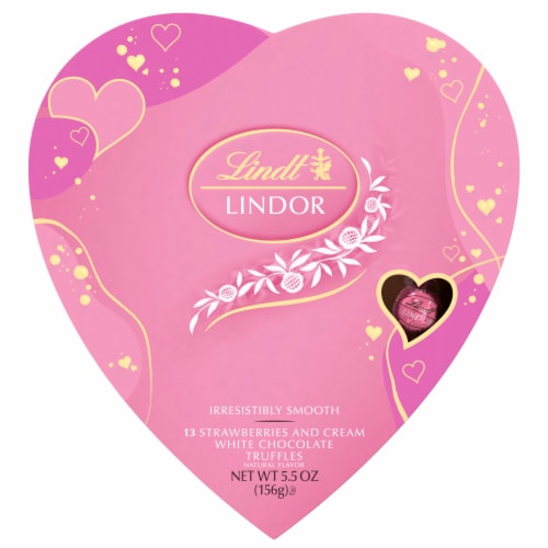 Lindt Lindor Strawberries And Cream White Chocolate Truffles Valentine