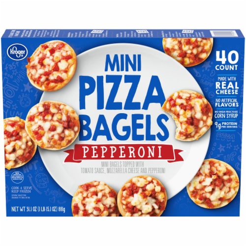 Kroger® Pepperoni Mini Pizza Bagels, 40 ct / 31.1 oz - Kroger Kroger® Pepperoni Mini Pizza Bagels, 40 ct / 31.1 oz - Kroger