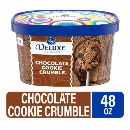 Kroger® Deluxe Chocolate Cookie Crumble Ice Cream Tub 48 Oz Kroger