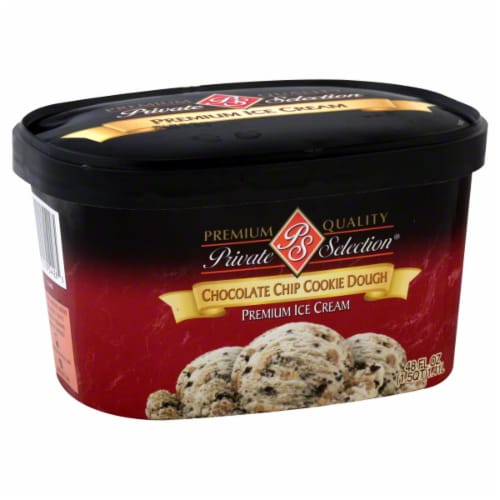 Private Selection® Chocolate Chip Cookie Dough Ice Cream 48 Fl Oz Kroger