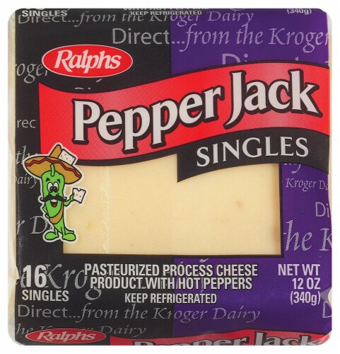 Ralphs Pepper Jack Cheese Singles, 12 oz - Kroger Ralphs Pepper Jack Cheese Singles, 12 oz - Kroger