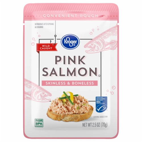 Kroger® Wild Caught Skinless And Boneless Pink Salmon 2 5 Oz Fred Meyer