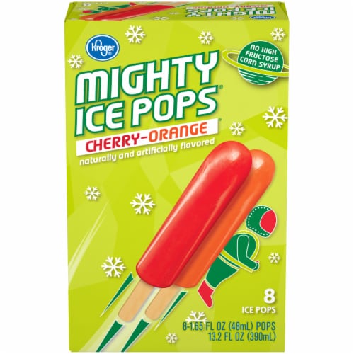 Kroger® Cherry Orange Mighty Ice Pops 8 Ct Harris Teeter