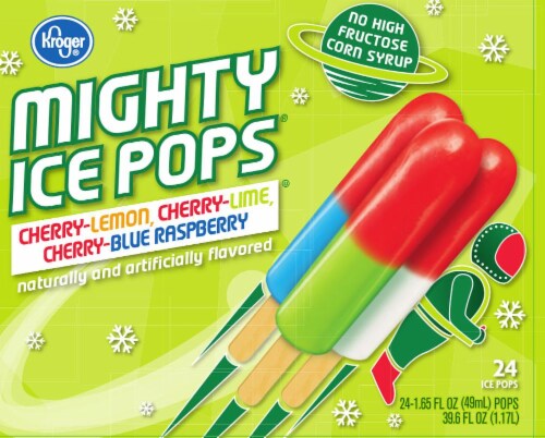 Kroger® Might Pops Cherry Lemon Cherry Line Cherry Blue Raspberry
