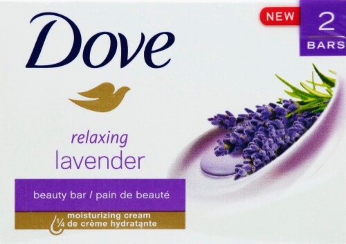Dove Purely Pampering Relaxing Lavender Beauty Bar Soap 2 Count 4 Oz