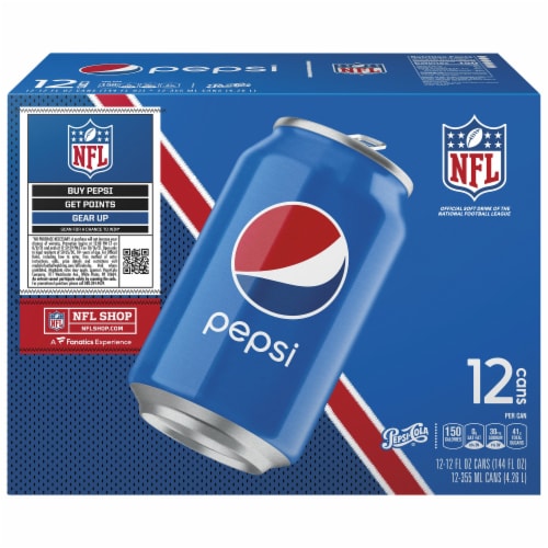 Pepsi Cola Soda Can 12 Pk 12 Fl Oz King Soopers