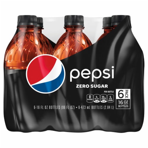 Pepsi Cola® Zero Sugar Soda Bottles, 6 pk / 16 fl oz - Kroger Pepsi Cola® Zero Sugar Soda Bottles, 6 pk / 16 fl oz - Kroger